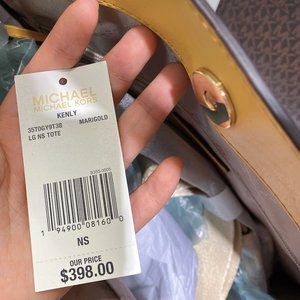 Michael Kors | Bags | Mk Kenly Large Canvas Leather Tote Crossbody ...